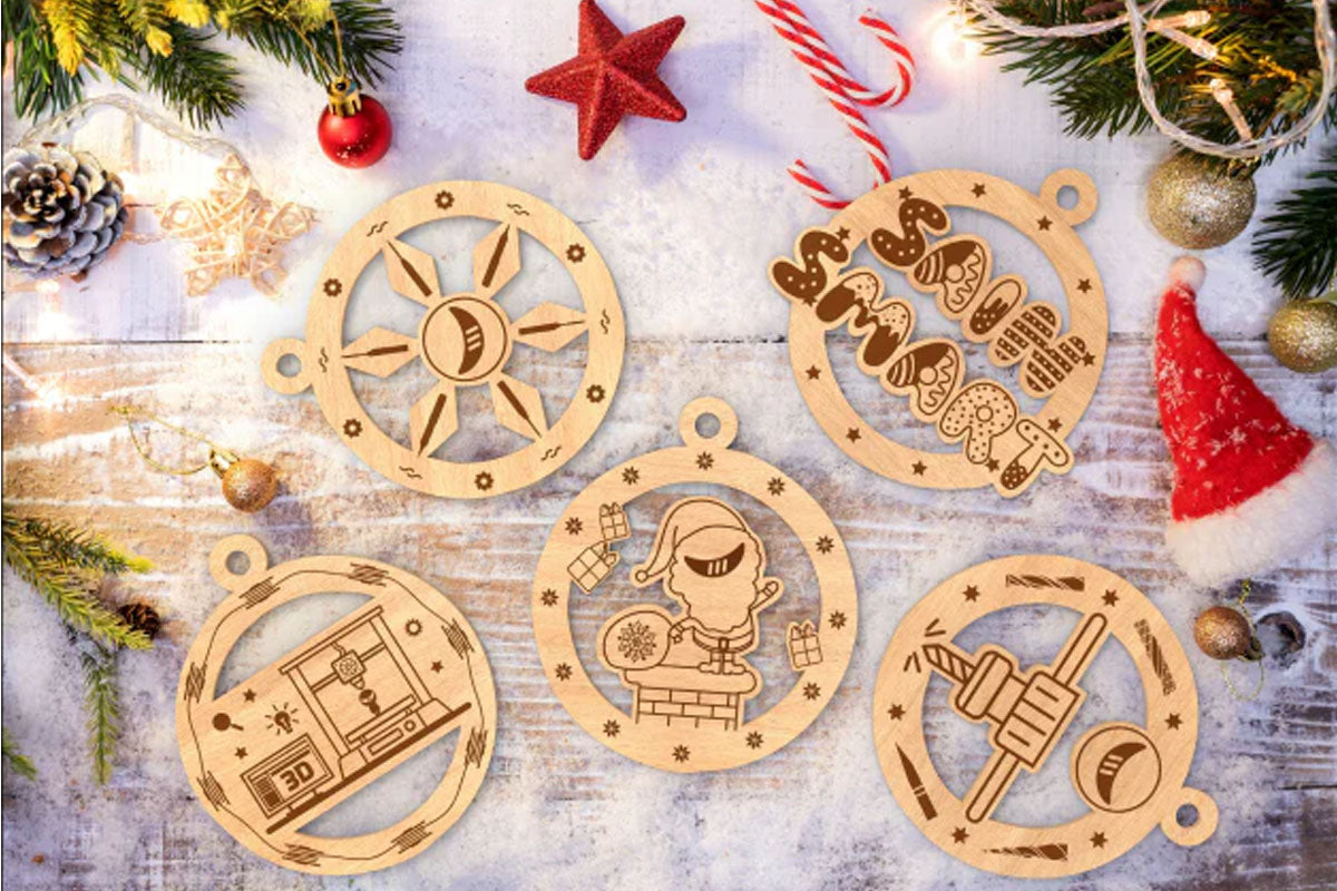 Christmas Magic Reimagined: The Craft of Laser Engraved Ornaments