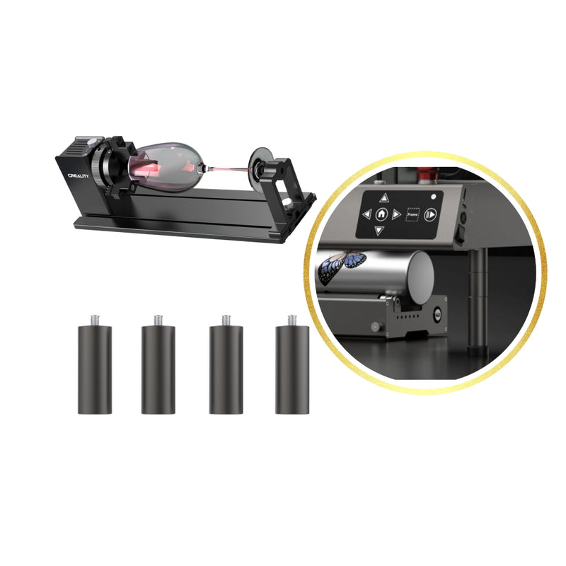 Rotary Kit Pro for Laser Engraving on Curved Surfaces